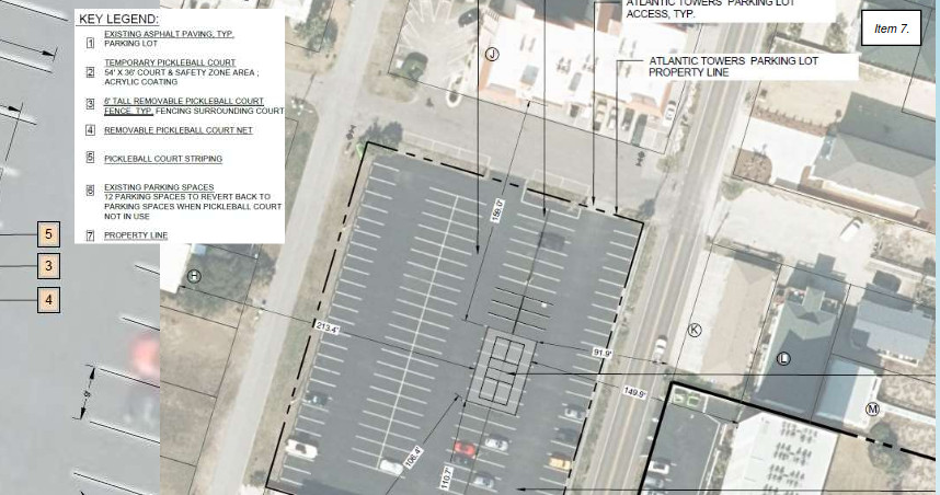 Giving it a shot: Pickleball court temporarily approved for CB’s ...