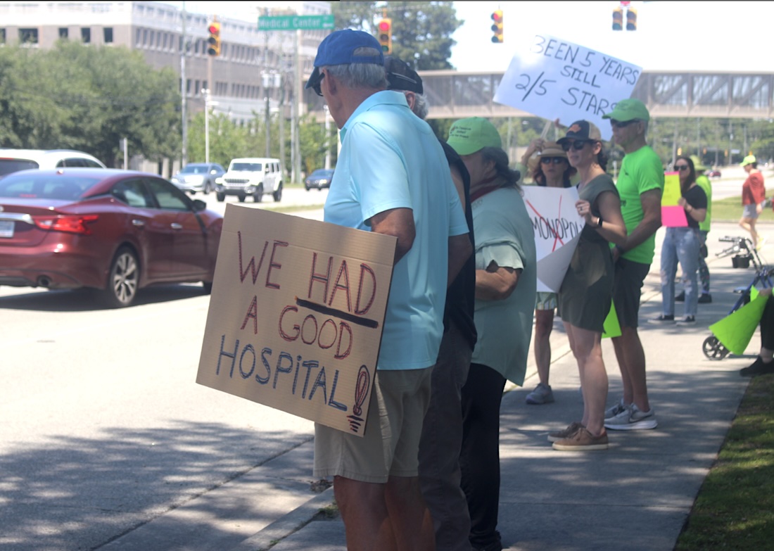 ‘No erasing the past’: Advocates protest hospital following ‘C’ grade ...